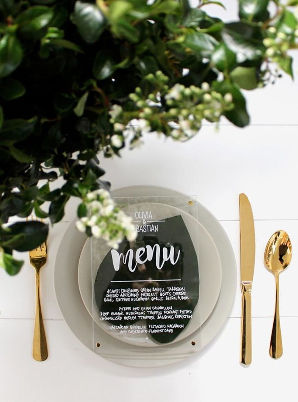 20 Modern Wedding Menu Ideas That Are Totally Unique - Brit + Co
