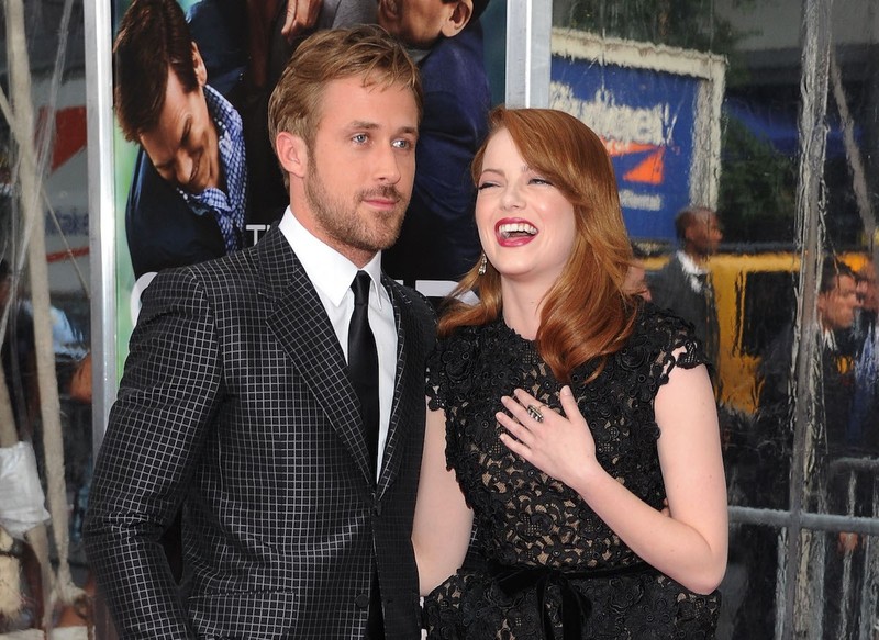 Emma Stone Y Ryan Gosling Besan