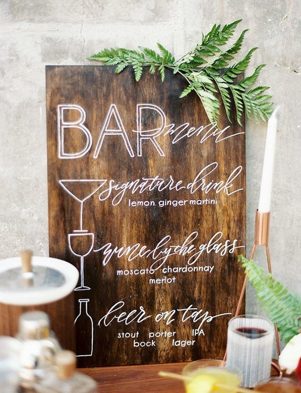 20 Modern Wedding Menu Ideas That Are Totally Unique - Brit + Co