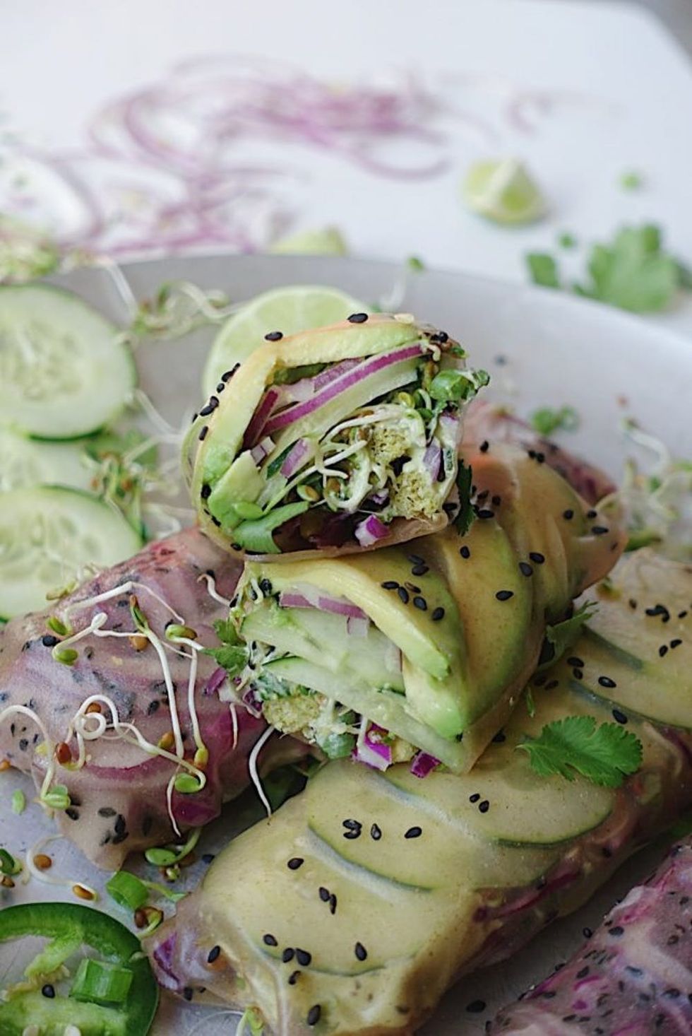 13 Vibrant Spring Roll Recipes for Meatless Monday - Brit + Co