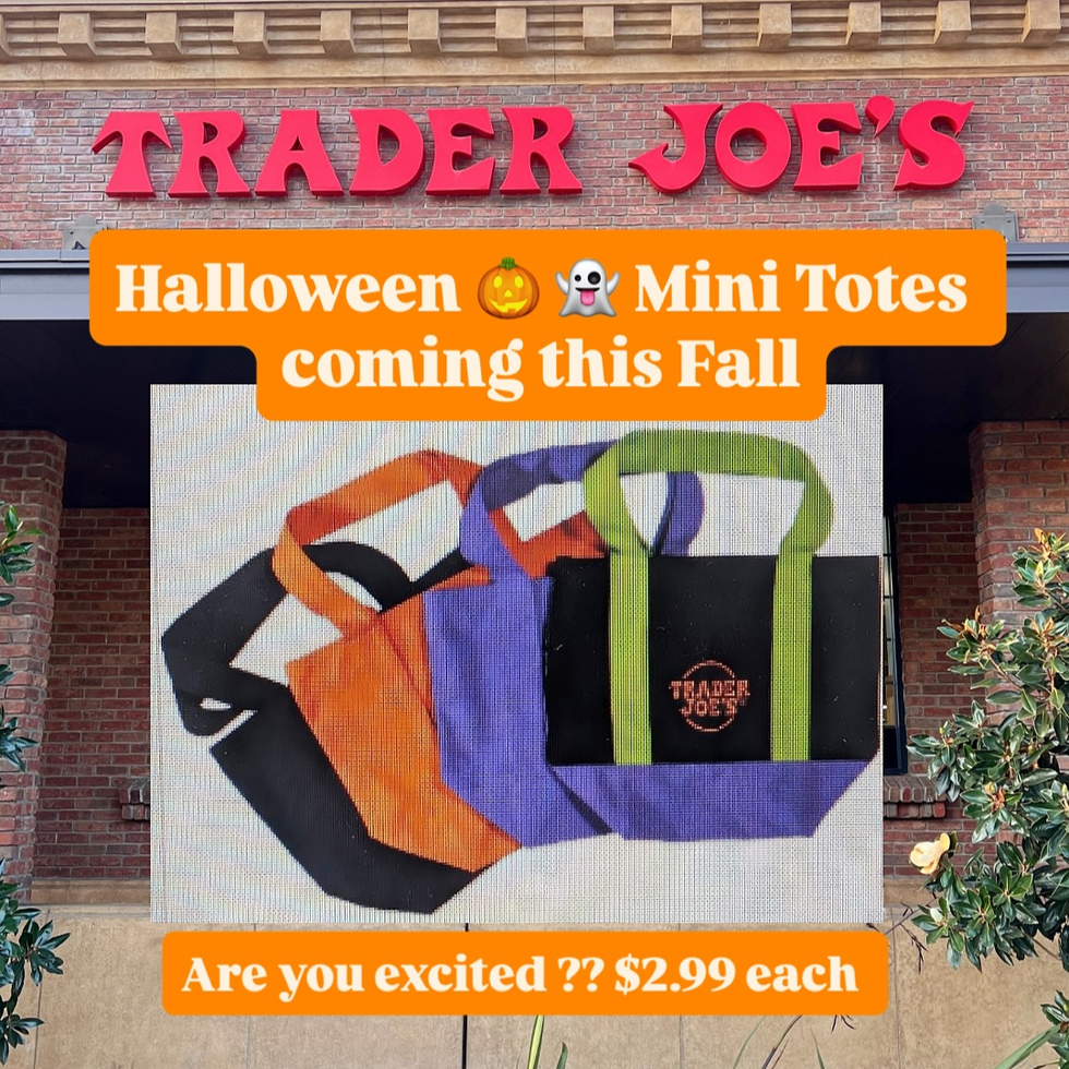 Trader Joe’s Mini Tote Bags Rumored To Return For Halloween! - Brit + Co