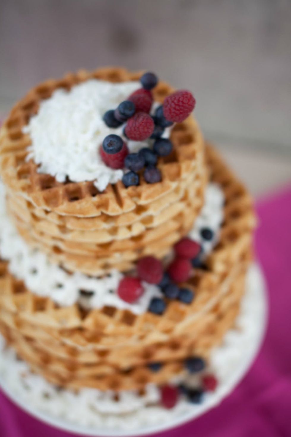17 Wild Waffle Wedding Cakes to Wow Any Event! - Brit + Co