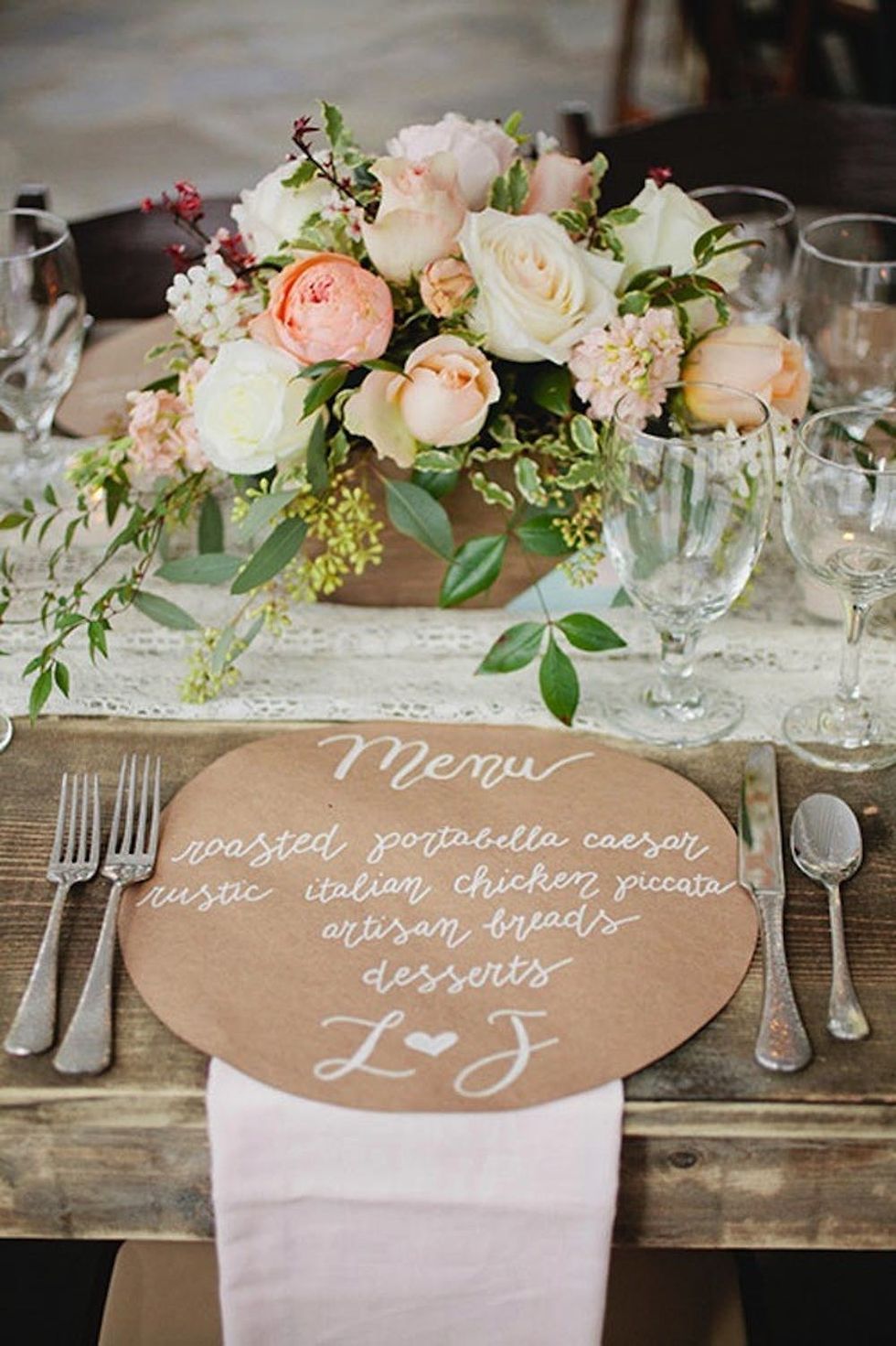 13 Creative Wedding Menu Ideas That Aren’t Chalkboards - Brit + Co